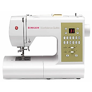 SINGER | Confidence 7469Q Computerized & Quilting Sewing Machine with Built-In Needle Threader, 98 Built-In Stitches - Sewing Made Easy, White