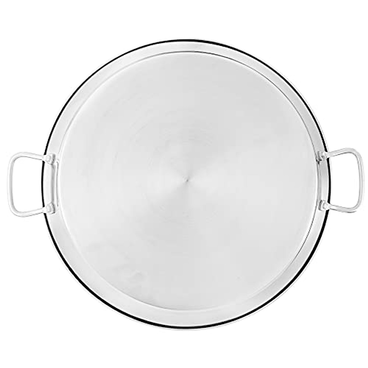 Garcima 16-inch Stainless Flat Bottom Paella Pan, 40cm