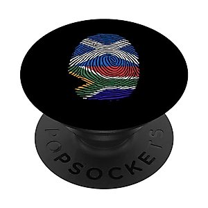Scotland and South Africa Fingerprint Scottish South African PopSockets Standard PopGrip