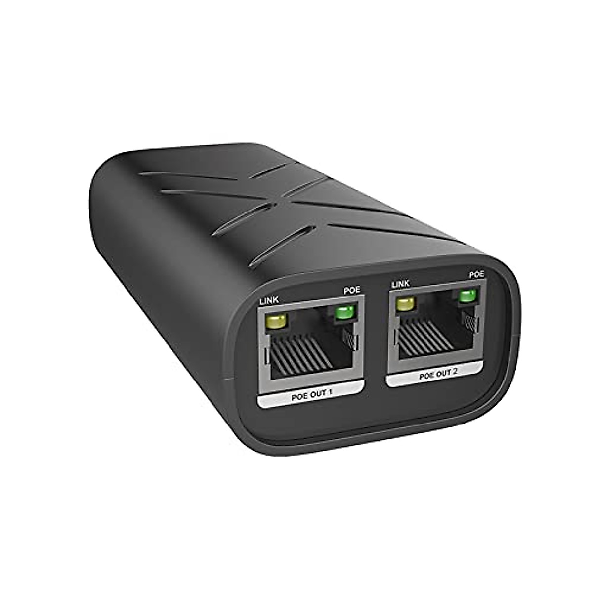 AIGWS 3 Port 10/100/1000M PoE Extender Switch 1 in 2 Out, Unmanaged Power Over Ethernet Repeater, IEEE 802.3 af for Security PoE IP Camera, VoIP Network (Gigabit)