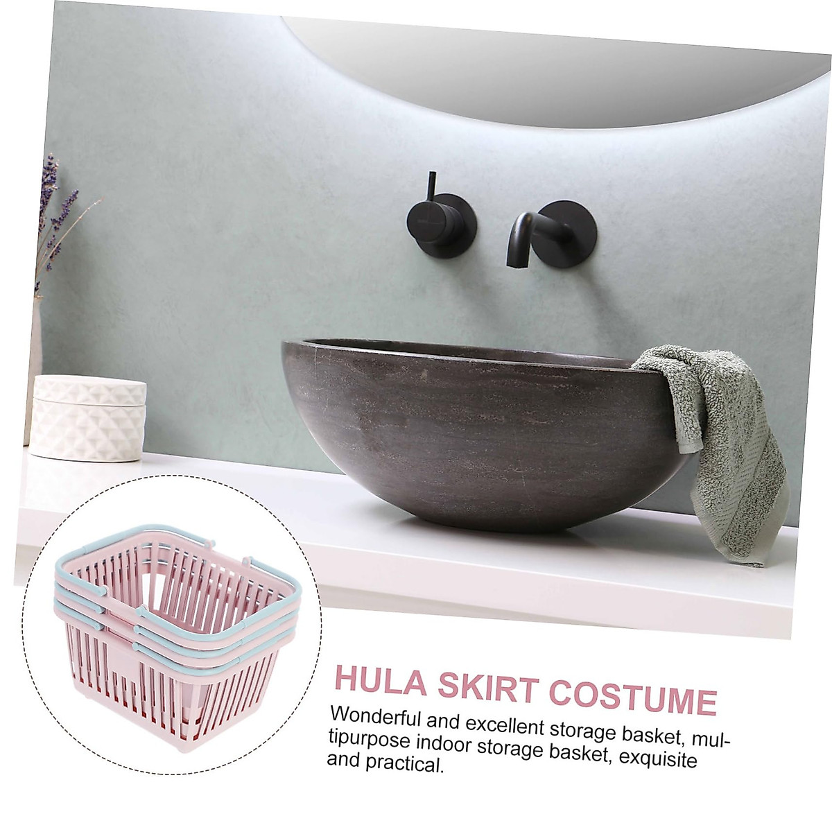 Didiseaon 6 pcs Storage basket shopping basket small baskets for organizing basket with handle kids shopping cart Grocery Baskets Mini plastic pallets Vegetable Basket storage box child Toy