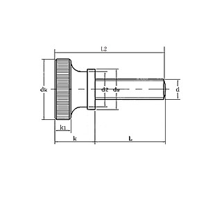uxcell M4x6mm Flat Knurled Head Fully Threaded Thumb Screws Bolts Fastener 10pcs