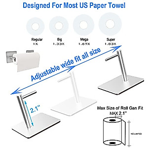 Magnetic Paper Towel Holder, ISMINDEE Strong Magnet Paper Holder for Refrigerator, Heavy Duty Magnetic Tools Holder for Camper