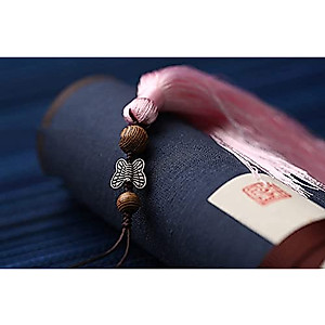 RIOMAN Bookmarks Metal Bookmark Bookmark Sprout Bookmarks Bookmark Small Fresh and Classical Style Bookmark，Bookmark with White Porcelain Pendant, is A Unique Gift (Color : C)