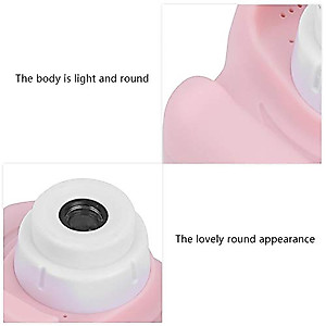 FOLOSAFENAR 2400W Pixels Portable Children Camera, Cartoon Child Camera,Rechargeable Electronic Digital Dv Taking Pictures Toy, with 2 Inches Screen,for Boys and Girls Gifts (Pink)
