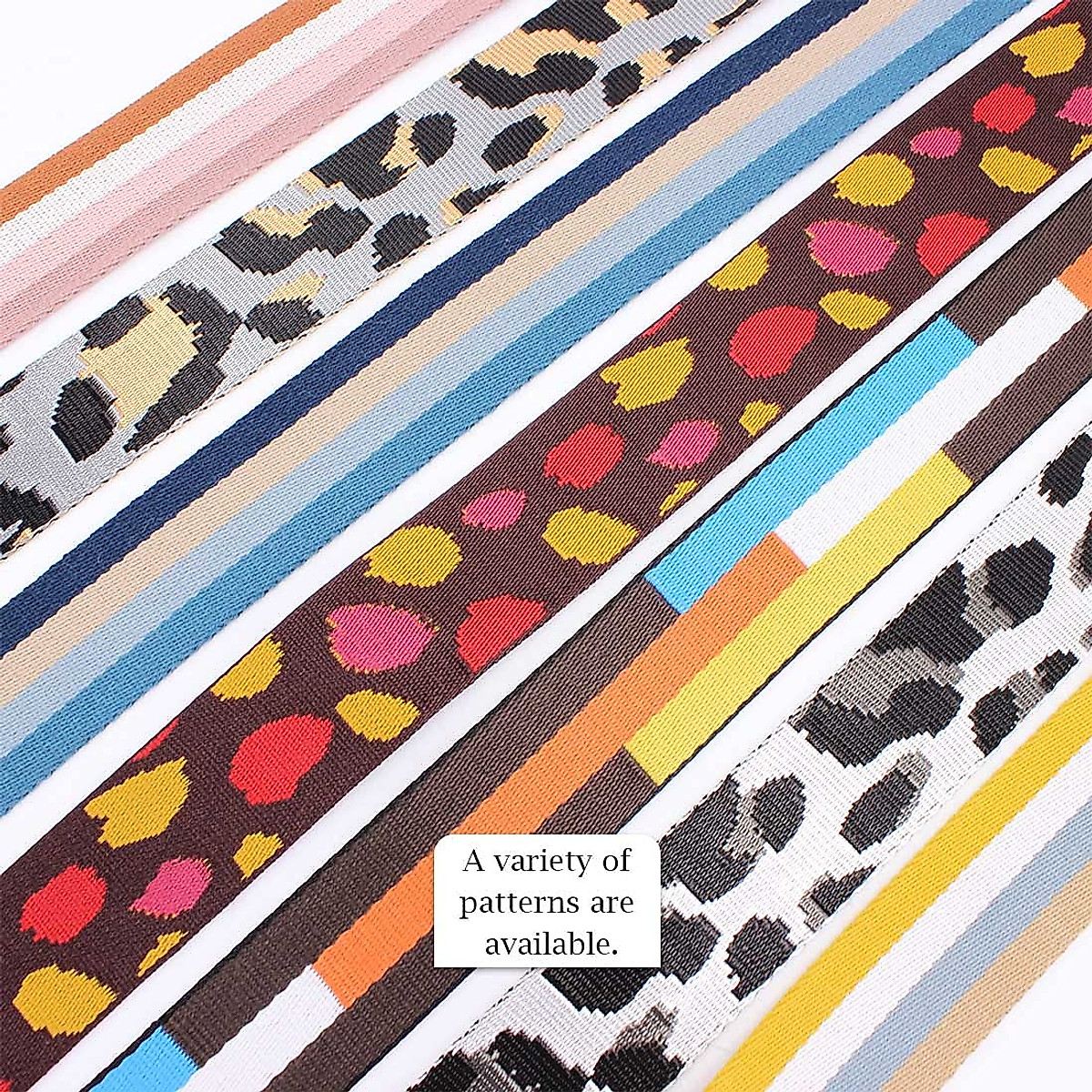 TANOSII Wide Purse Strap Adjustable Handbag Strap Replacement Shoulder Crossbody Strap Gray Leopard