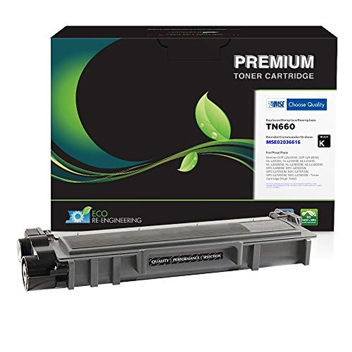 MSE Brand Remanufactured Toner Cartridge Replacement for Brother TN660 | Black | High Yield