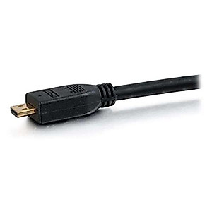 Legrand - C2G Mini HDMI to HDMI Ethernet Cable, 4k High Speed HDMI Cable, Black 60 hz HDMI Cable, HDMI Cable 1.5 ft, 1 Count, C2G 50617