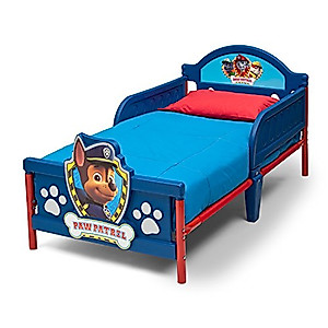 Delta Children 3D-Footboard Toddler Bed, Nick Jr. PAW Patrol + Delta Children Twinkle Galaxy Dual Sided Recycled Fiber Core Crib and Toddler Mattress (Bundle)