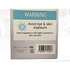 UV Care Light Sanitizer Lamp - UV-C Sanitizer Lamp for Commercial Home Offices Clinics & Rooms with Remote Timer | 180 ° Adjustable Swing with Motion Sensor Detection - with EPA Est Number
