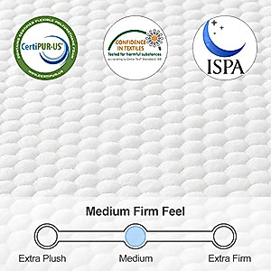 Molblly King Mattress, 10 inch Gel Memory Foam Mattress with CertiPUR-US Bed Mattress in a Box for Sleep Cooler & Pressure Relief, King Size