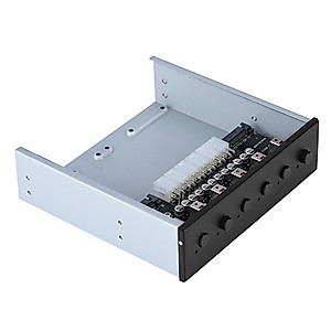 Hard Disk Power Switch, SATA Drive Switch Plastic + Metal Power Switch with 6 Self-Locking Switches SATA Switch, Hard Drive Selector for Desktop Computer for PC