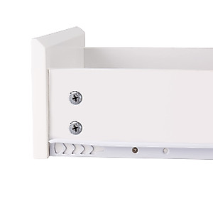 TaoHFE White Nightstands Bedroom Set of 2 with Drawer Storage Shelves,Night Stands Side Tables for Living Room/Bedroom/Office,White