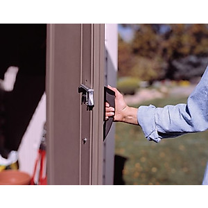 Lifetime 6406 8 X 5 Ft Outdoor Storage Shed with Window-Desert, Mixed Colors