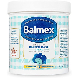 Balmex Diaper Rash Cream With Zinc Oxide 16 oz (Pack of 3)