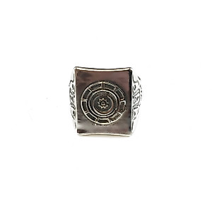 EZI ZINO Crop Circle Pewsey White Horse 2007 Mayan Code Sterling Silver 925 Ring (7)