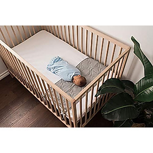 SheetWorld Crib Bib Sheet Saver - 13x27 Inches, Soft Cotton Material, 4 Secure Corner Ties - Essential Baby Bedding for Easy Clean-Up and Comfort - Proudly Made in the USA