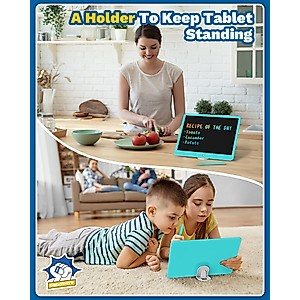 TEKFUN 15inch LCD Writing Tablet Teen Boy Girl Gifts Ideas, Easter Birthday Gifts for Kids, Drawing Board Educational Toys for 6 4 5 3 Year Old Boys, Homeschool and Office Message Memo Board (Blue)