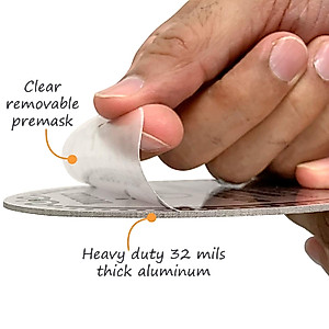 SmartSign Wash Your Hands Sign | 4" x 5" Aluminum Diamond Plate Door Sign