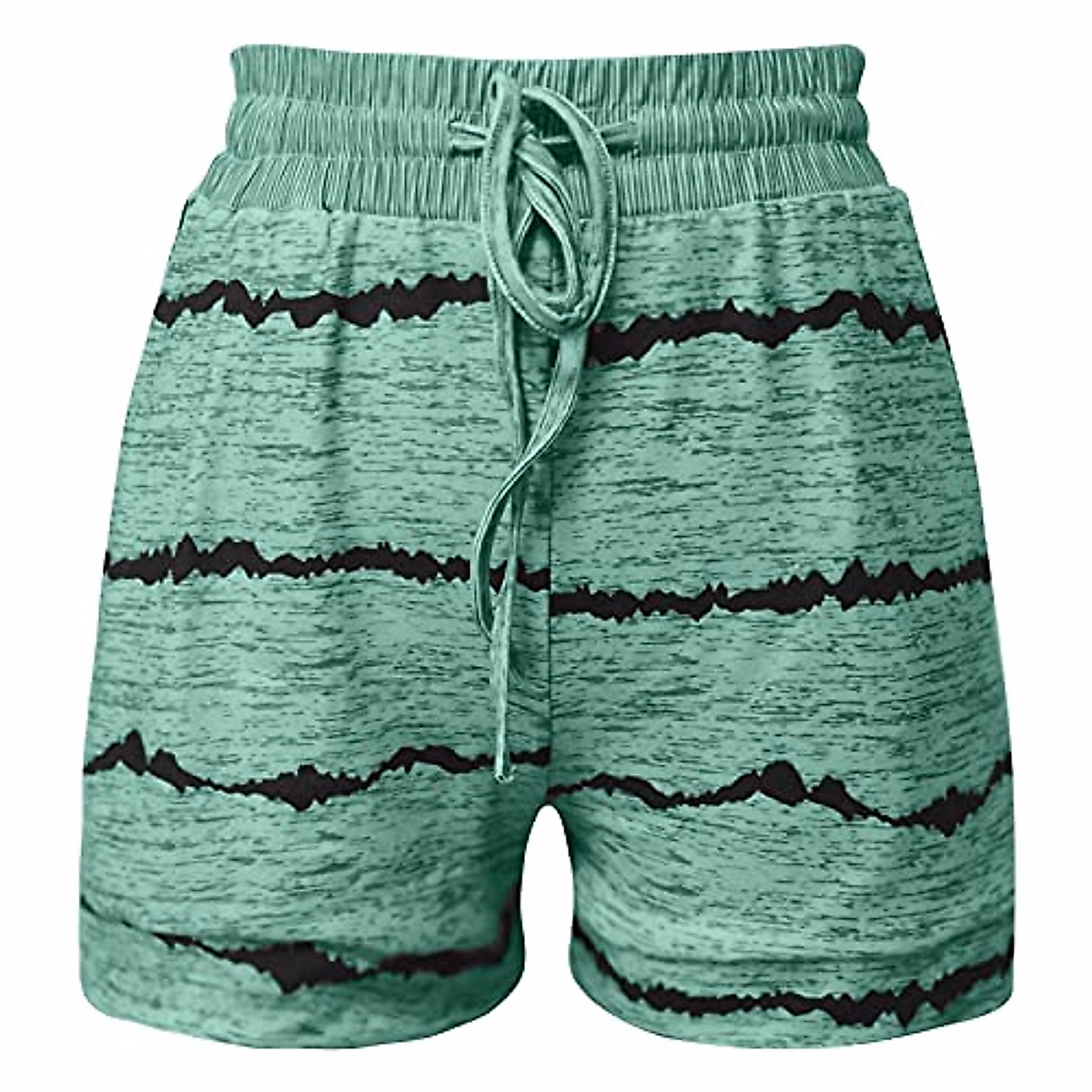 Bravetoshop Women's Athletic Shorts Summer Workout Running Gym Shorts Casual Comfy Lounge Shorts (Green,M)