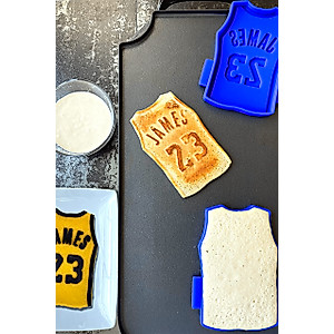 ZaveryCakes NBA: LeBron James #23- Los Angeles Lakers - Pancake and Eggs Breakfast Silicone Mold