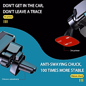 Car Electric Induction Mobile Phone Holder, 360° Degree Cell Phone Mount for Air Vent or Dashboard, Auto Interior Smartphone Stand Bracket Universal for iPhone, Samsung, and More (For Dashboard)