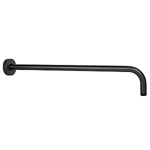 NearMoon Shower Arm, Extra Fixed Arm with Flange, Stainless Steel Wall-Mounted ShowerHead Arm (20 Inch, Matte Black)