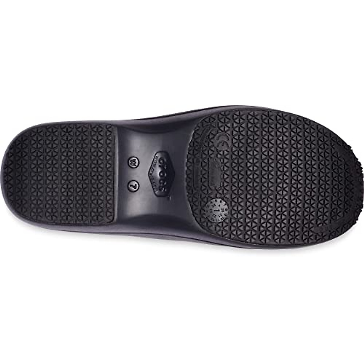 Crocs Women's Neria Pro II LiteRide Clog | Slip Resistant Work Shoes, Black, 8