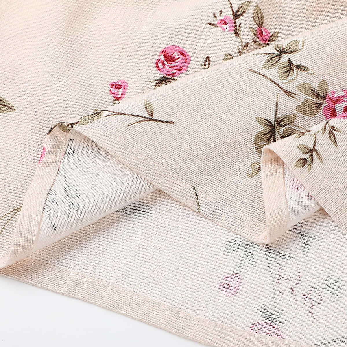 Little Big Girl Linen Casual Dress Cosy Summer Floral Tank Vest Shift Shirt Dress 2T