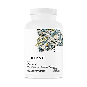 Thorne Calcium - (Formerly DiCalcium Malate) - Chelated Calcium for Enhanced Absorption with DimaCal for Bone Density Support - 120 Capsules