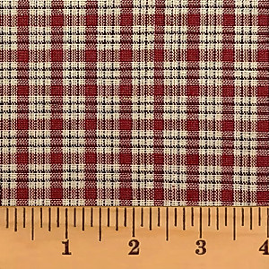 Vintage Christmas 6 Plaid Homespun Cotton Fabric by JCS - Sold by The Yard