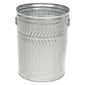 Witt Industries Galvanized Steel Garbage Can, Heavy Duty, 32 Gallon