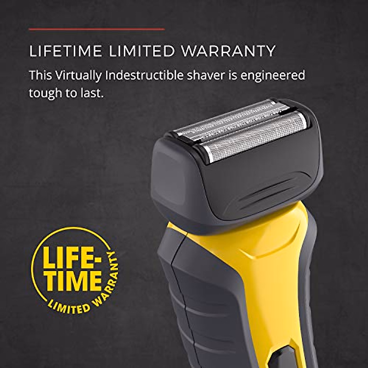 Remington Virtually Indestructible Foil Shaver 5100 PF7855, Yellow