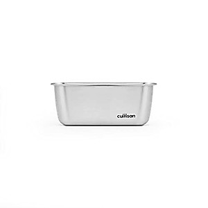 CUITISAN FLORA RECTANGLE AIRTIGHT CONTAINER NO.8 60.8oz, STAINLESS STEEL FOOD CONTAINER, WATERPROOF, MICROWAVE and DISHWASHER AVAILABLE