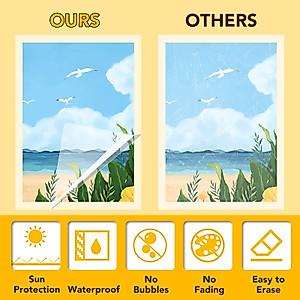 25 Pack Self Adhesive Laminating Sheets, 9 X 12 Inch, Clear Sticker Laminate Sheets Waterproof for Documents, Photos, No Machine Needed Heatless Durable