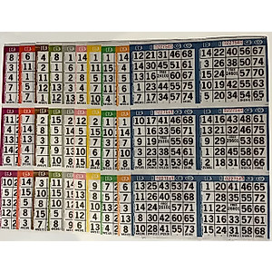 American Games Bingo Paper Game Cards - 6 Cards - 10 Sheets - 125 Books of 10 Sheets