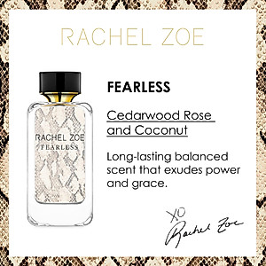 Rachel Zoe Fearless Eau De Parfum Spray - Gourmand Fragrance Body Spray for Women - Vanilla And Tuberose Musk - Designer Womens Perfume - 3.4 oz