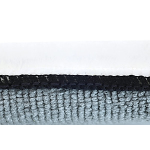 Autofiber Scrub Ninja - Interior Scrubbing Sponge (5”x3”) for Leather, Plastic, Vinyl and Upholstery Cleaning (White/Gray)