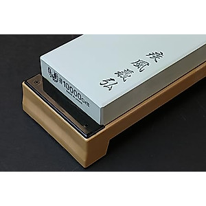 Yoshihiro Professional Grade Toishi Japanese Whetstone Knife Sharpener Water Stones (#10000 grit)