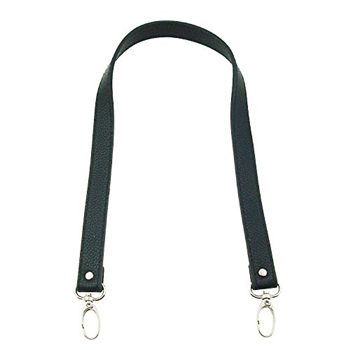 5Afashion One Pair 25" Leather Wristlet Bag Handles,Replacement Tote Should handles,Purse Straps,Wallet Bag Handle Straps (black)