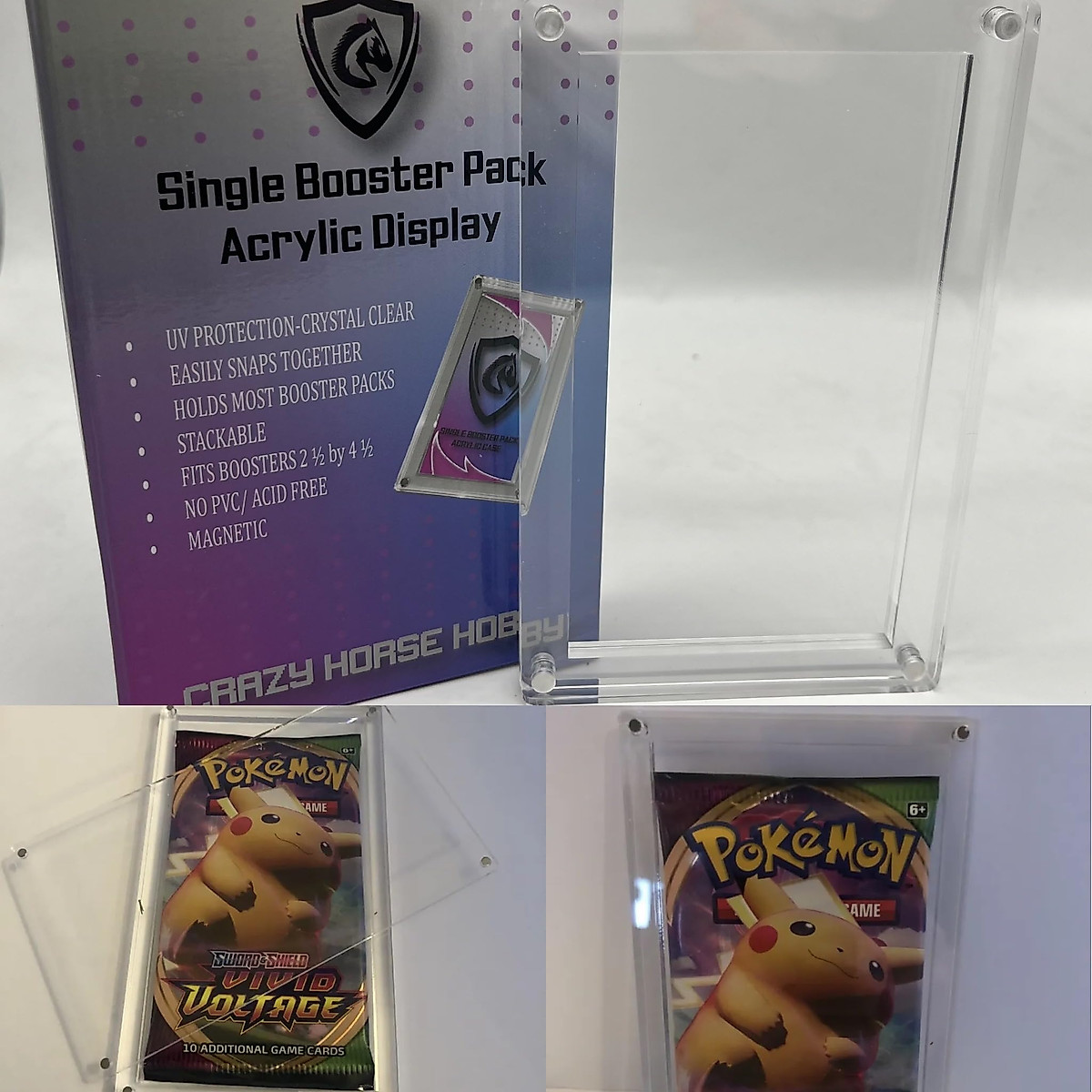 Acrylic Cases for Most Booster Packs (Single Booster Holder)