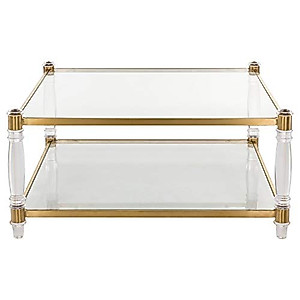 Safavieh Couture Collection Isabelle Bronze Acrylic Coffee Table