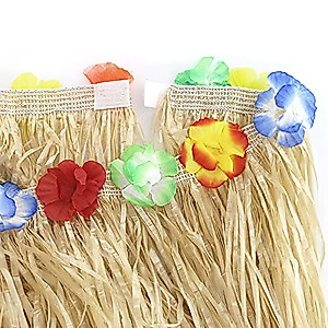 Grass Skirt Hawaiian Luau Party Decorations, Luau Table Skirt Hawaiian Birthday Theme for Party Supplies