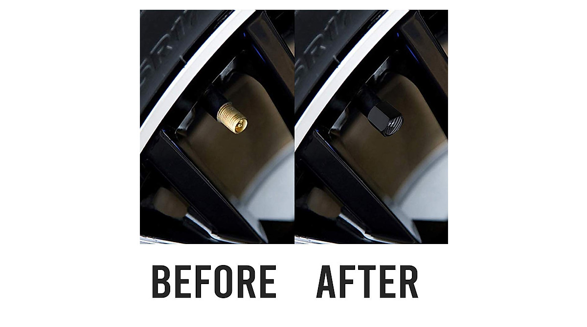 Tactilian American Flag Valve Stem Caps - Stylish & Durable