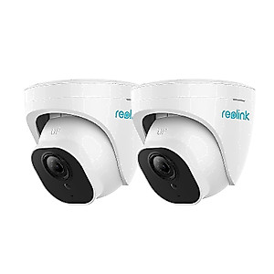REOLINK 4K PoE Outdoor Security Camera, 3X Optical Zoom, Human/Vehicle Detection, Smart Alerts and Playback,Time Lapse,Work with Google Assistant, 24/7 Audio Recording, RLC-820A Bundle with RLC-822A