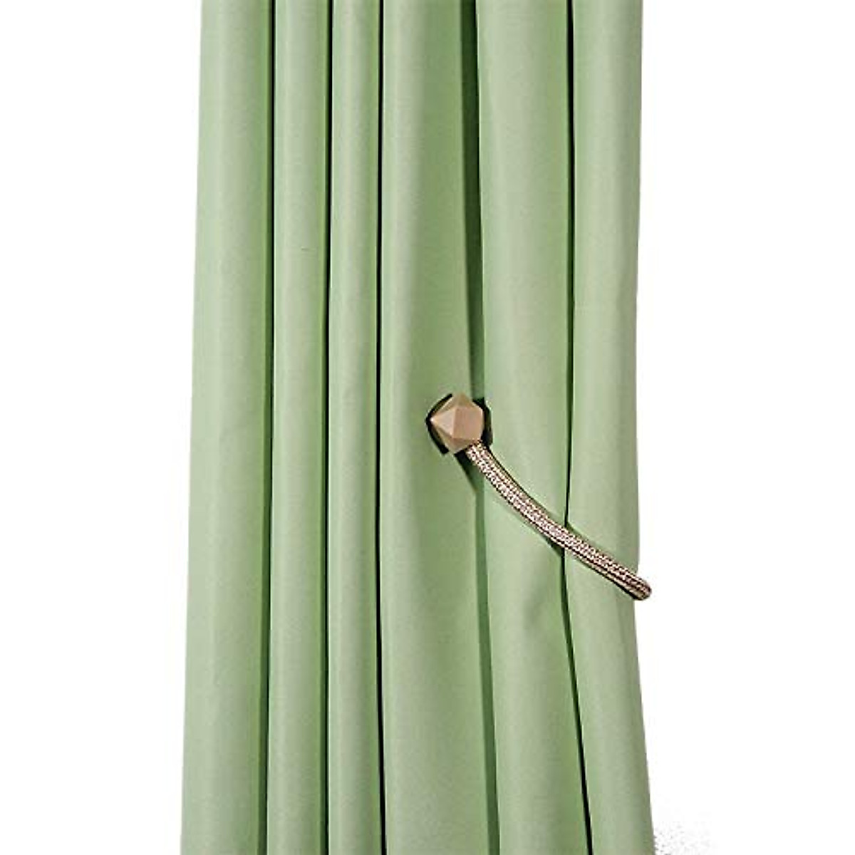 Curtain Tiebacks 2Pc Magnetic Curtain Tieback Holdbacks Buckle Clip Strap Magnet Pearl Ball Tie Backs Curtain Hanging Rods Rope Room Accessoires Curtain Holdbacks (Color : Purple, Size : 46cm)