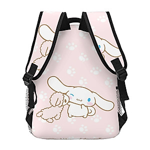 DIEZ Anime Laptop Backpacks Kawaii Cinnamoroll Aesthetic Waterproof College Travel Daypack Adult Pink Casual Large-capacity Backpack
