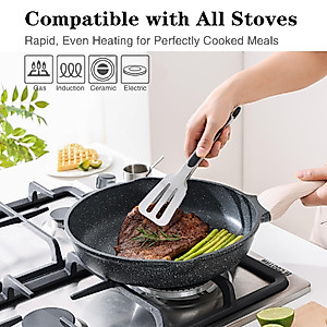 Kordisen Nonstick Frying Pan Skillet, 8 Inch Small Cooking Pan, Egg Pan Omelet Pan, Healthy Non Toxic Chef's Pan, Induction Compatible Cookware, PFOA Free