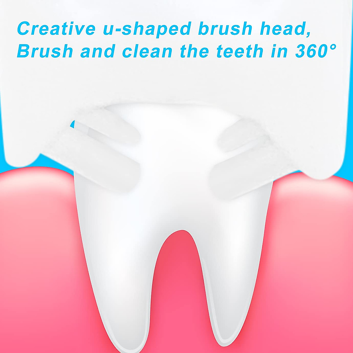 WXJ13 8 Pack Kids U Shaped Toothbrush with Baby Finger Toothbrush Infant & Toddler Toothbrush Soft Babies Toothbrushes Silicone Brush Head Whitening Massage Toothbrush U-Type Toothbrush