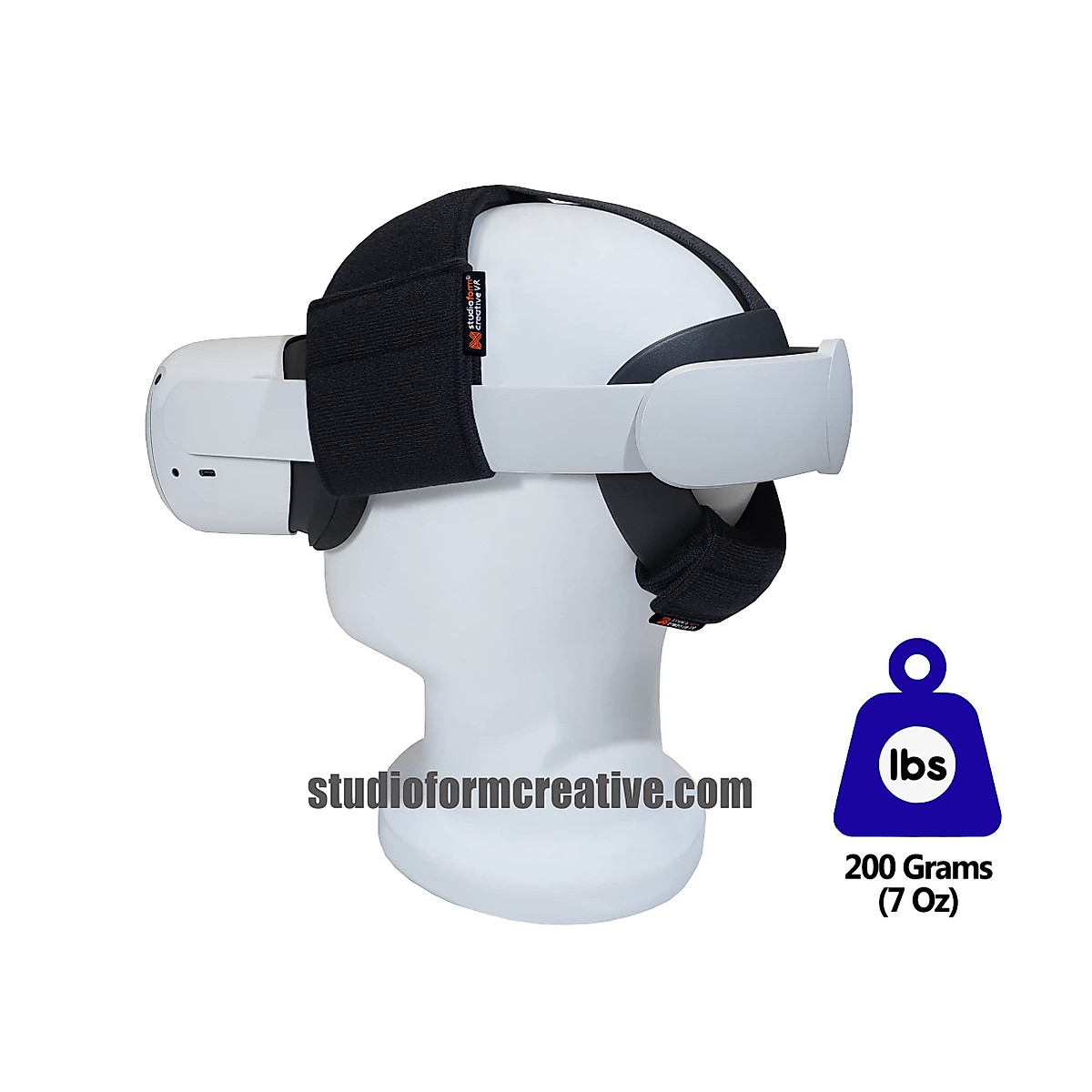 Oculus Quest 2 Elite Strap Counter Balance Comfort Kit 200 gram (7 Oz) Studioform VR